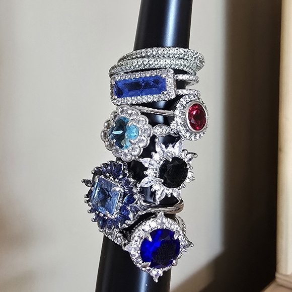Bomb Party | Jewelry | Ring Bomb Party Set Of 7 Rings Size 6 | Poshmark